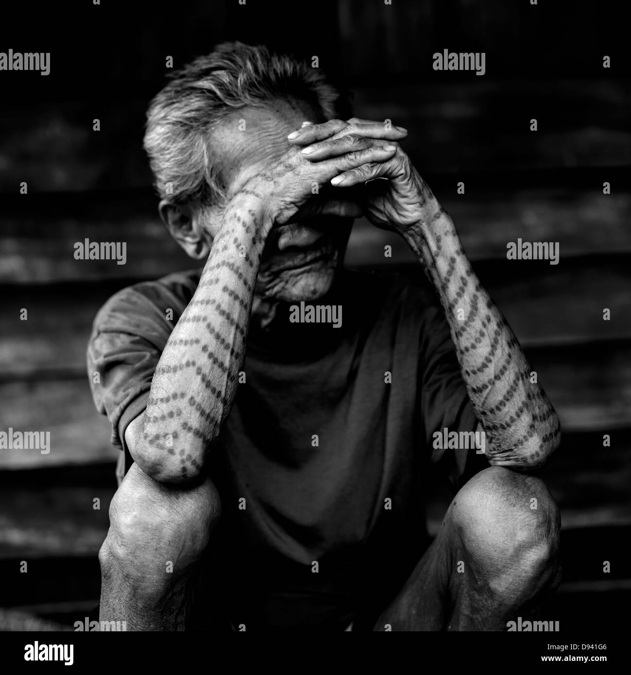 Ethnic minority black man Black and White Stock Photos & Images - Alamy