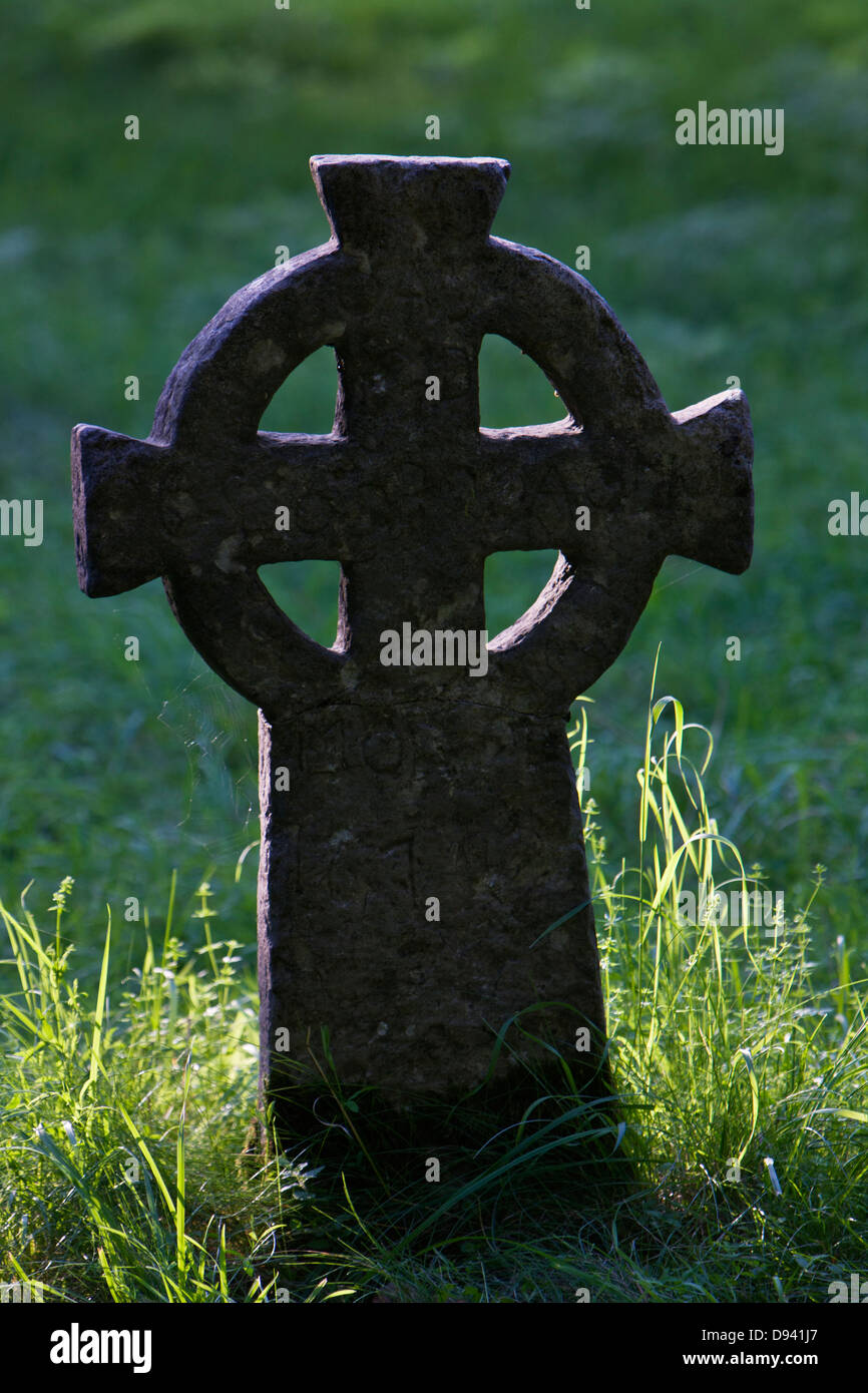 Cross on church lawn Stock Photo - Alamy