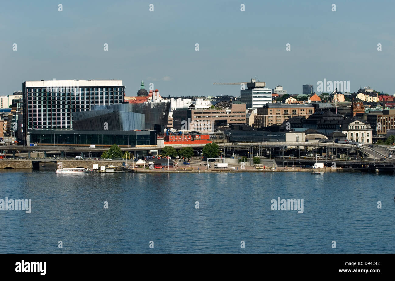 View of waterfront city Stock Photo - Alamy