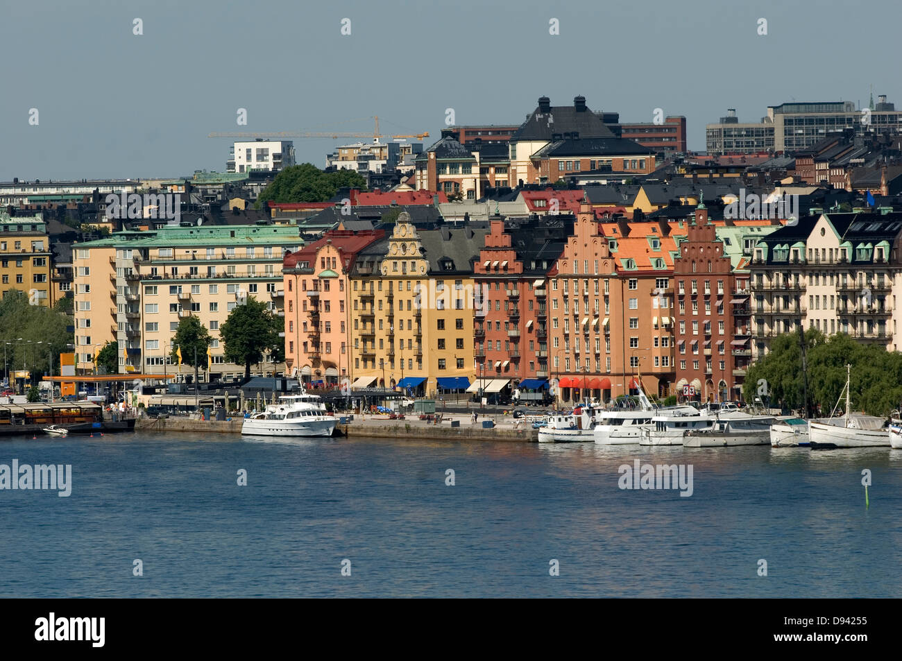 View of waterfront city Stock Photo - Alamy