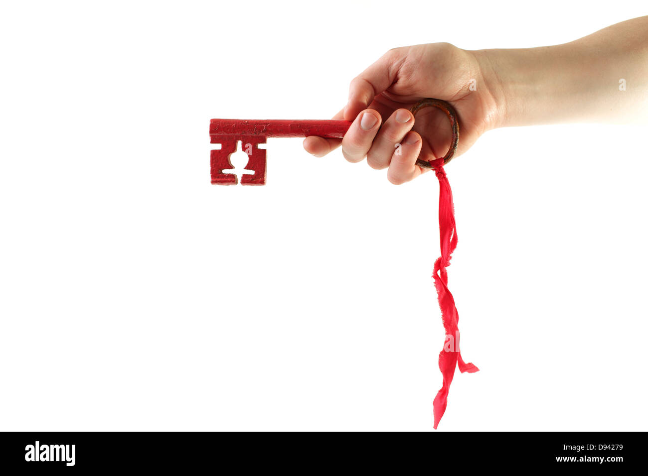 Hand holding red key, studio shot Stock Photo - Alamy