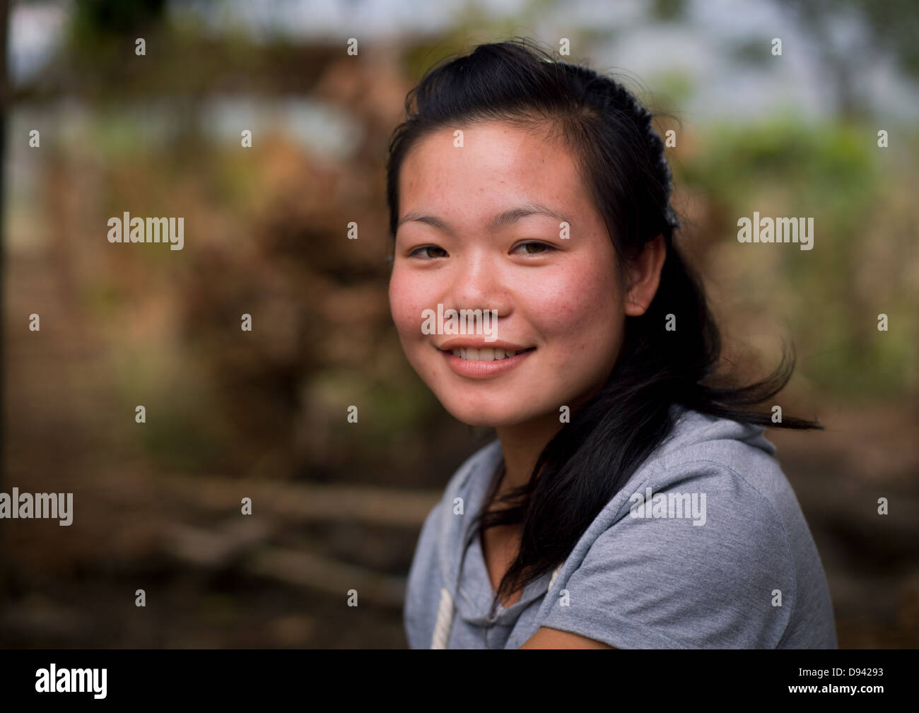 Khmu Minority Young Woman, Xieng Khouang, Laos Stock Photo - Alamy
