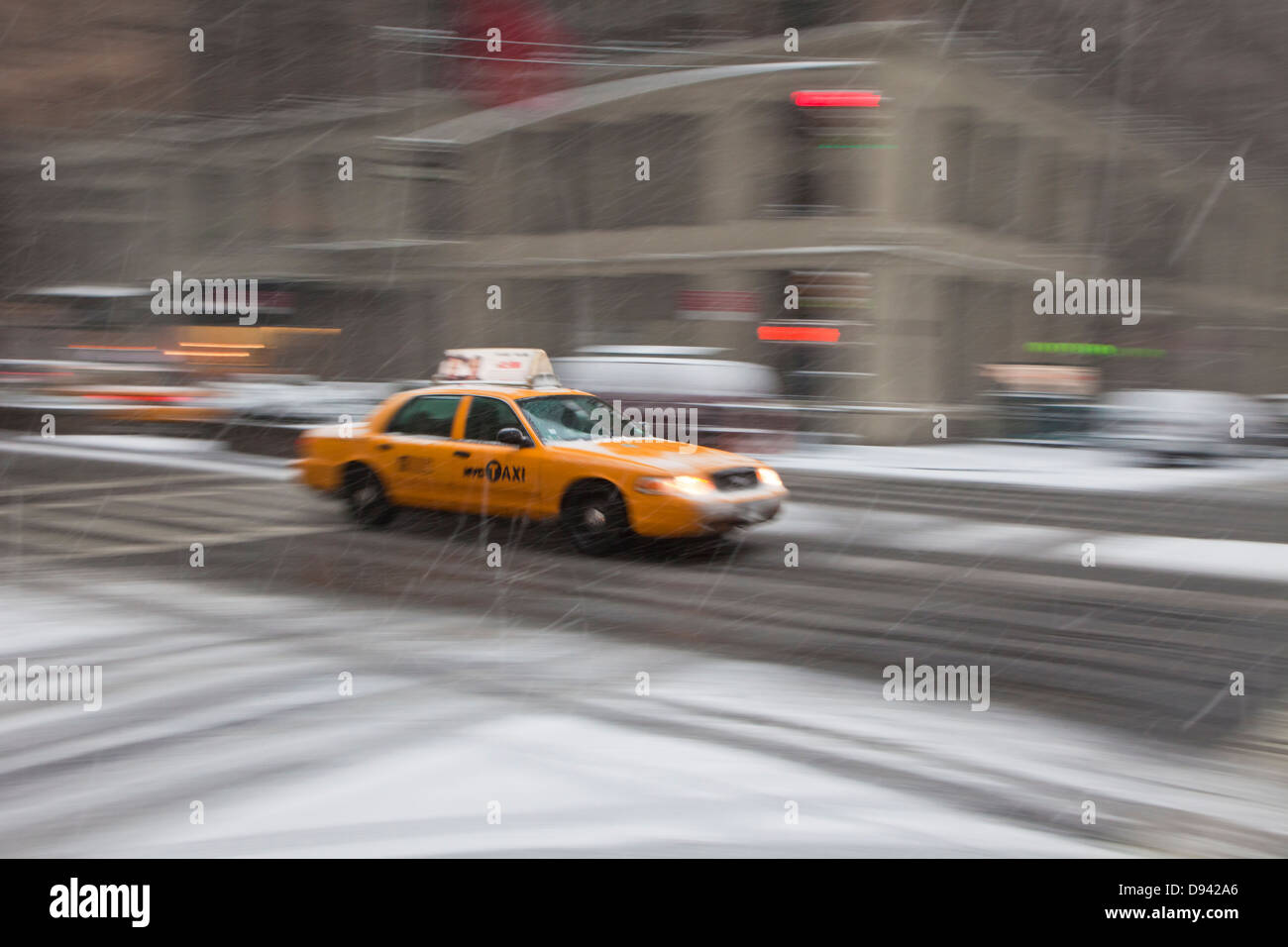 New york street cab hi-res stock photography and images - Alamy