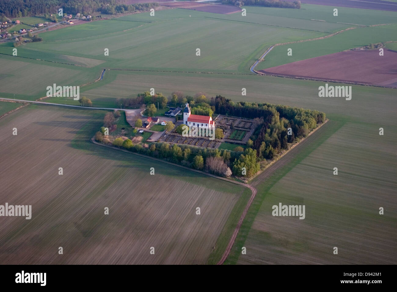 Aerial view of landscape in Blekinge, Sweden Stock Photo - Alamy
