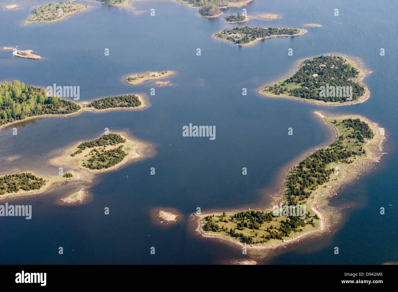 Aerial view of landscape in Blekinge, Sweden Stock Photo - Alamy