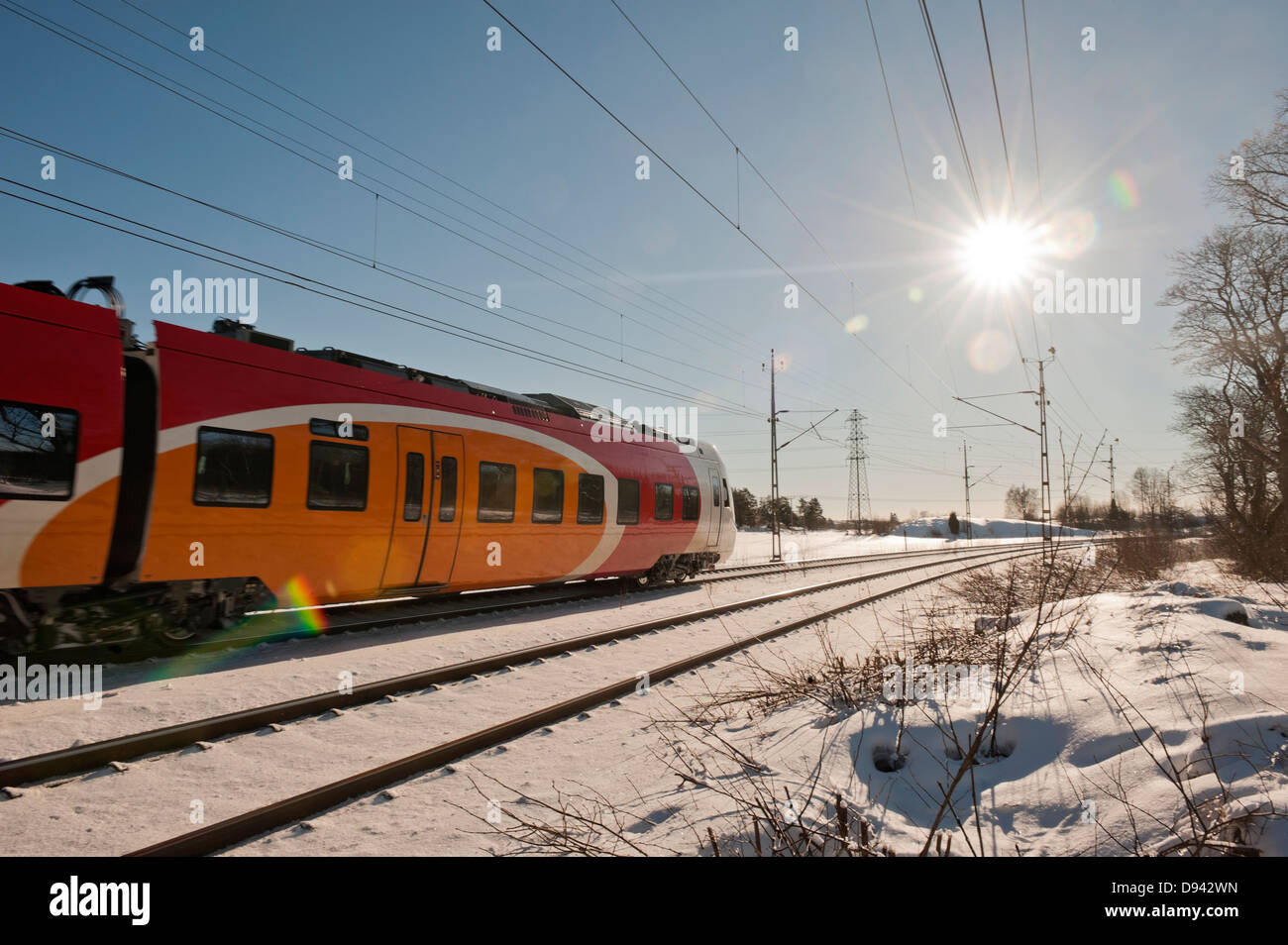 Train in the landscape hi-res stock photography and images - Alamy