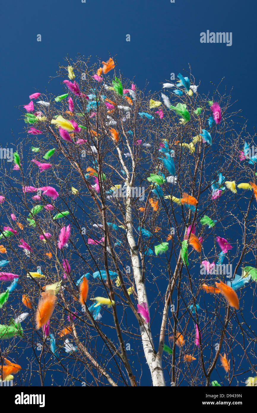 Decorated birch tree hi-res stock photography and images - Alamy