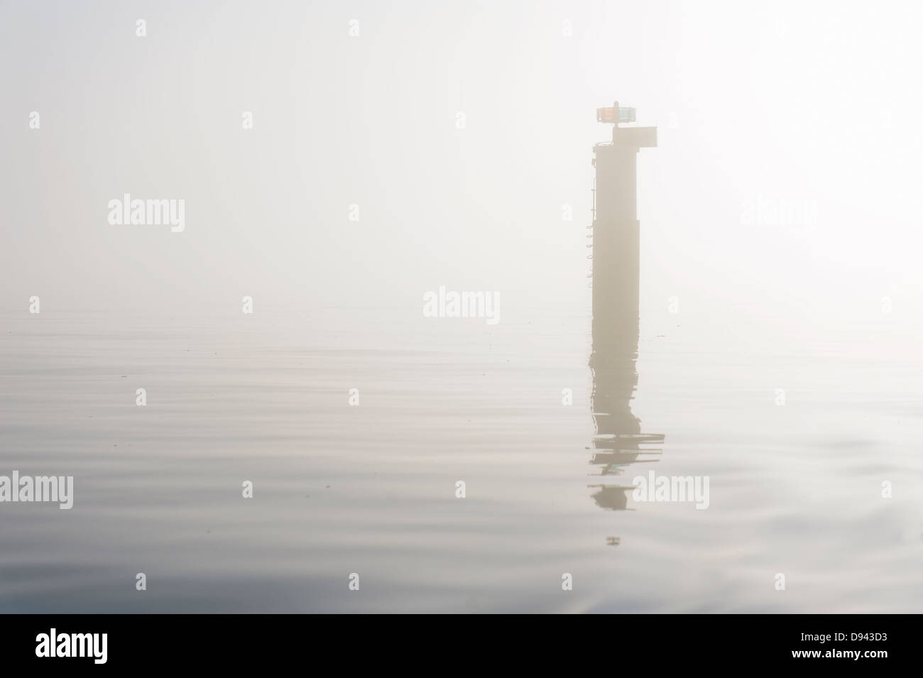 Navigation mark in sea Stock Photo - Alamy