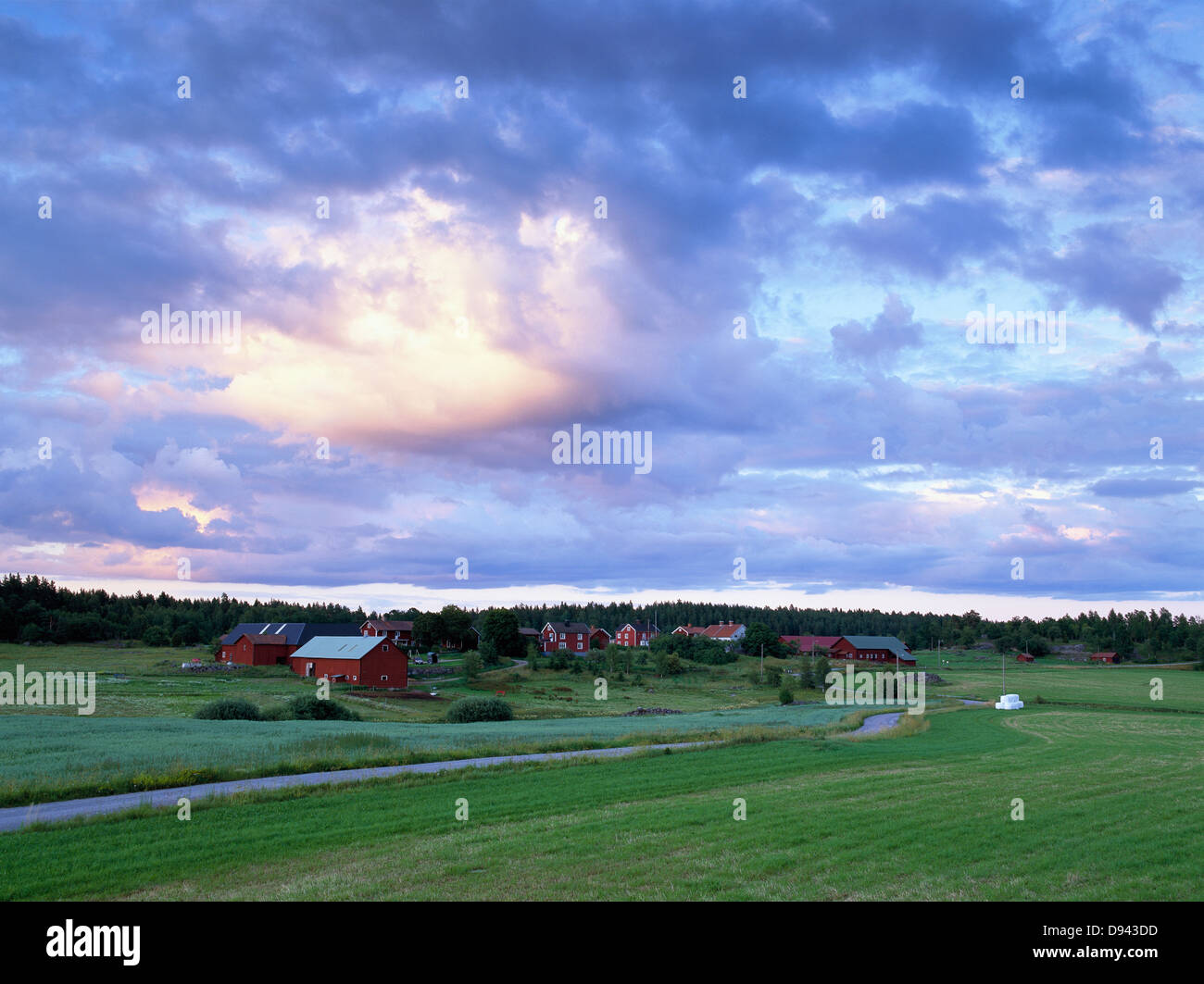 A farm, Sweden Stock Photo - Alamy