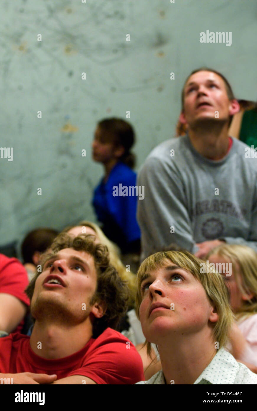 People looking up, Sweden Stock Photo - Alamy