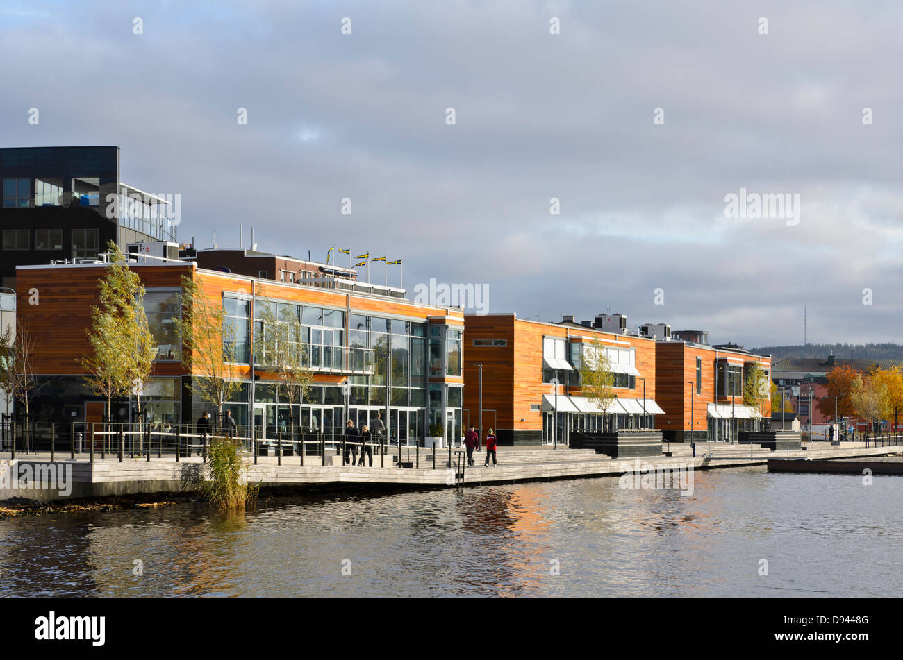 Waterfront modern buildings Stock Photo - Alamy