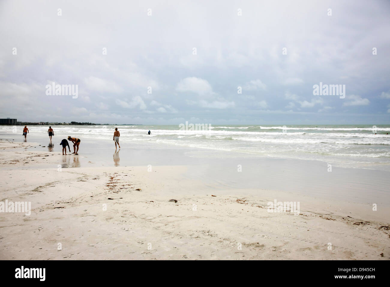 Siesta Key beach after a topical storm and Tornadoes passed through ...