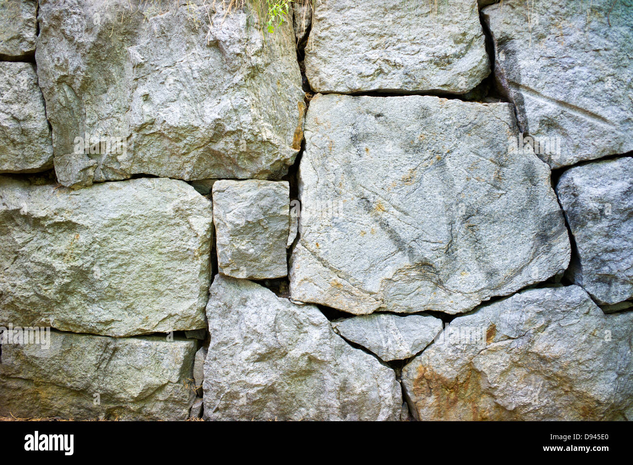 Detail of stone wall Stock Photo - Alamy