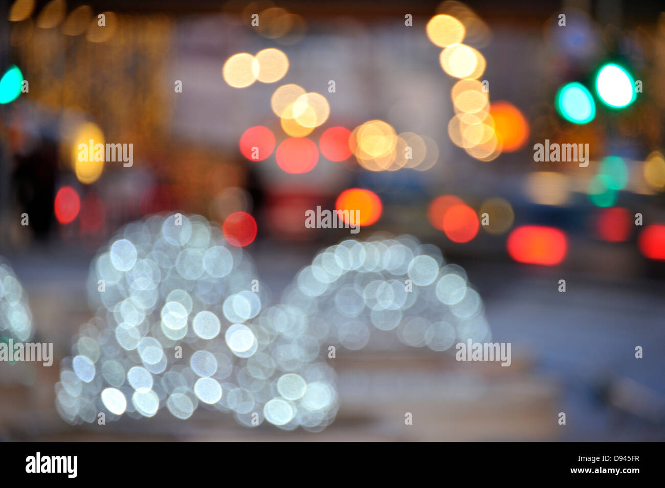 Defocused Christmas lights Stock Photo - Alamy