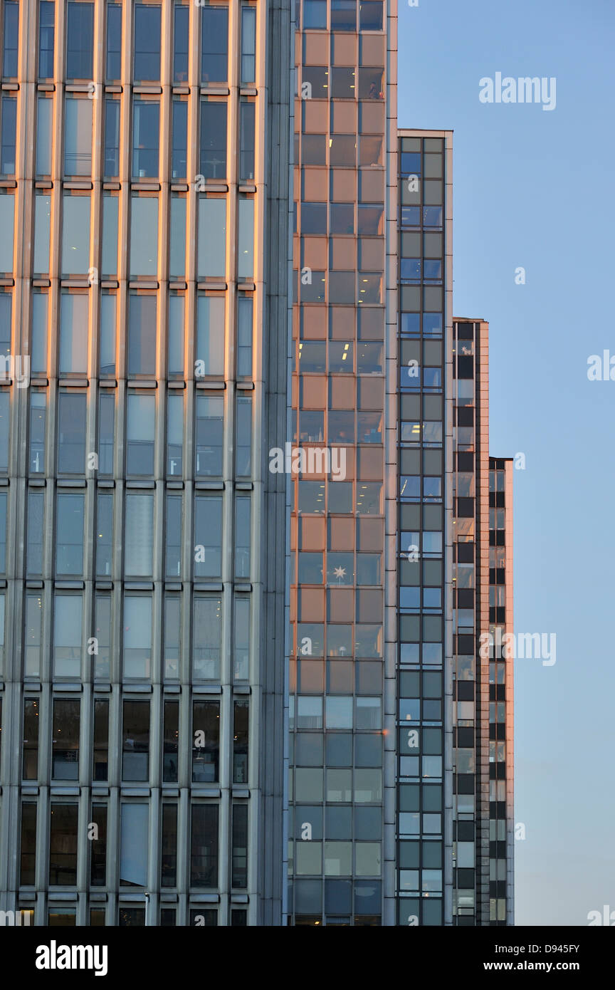 Row of office blocks Stock Photo - Alamy