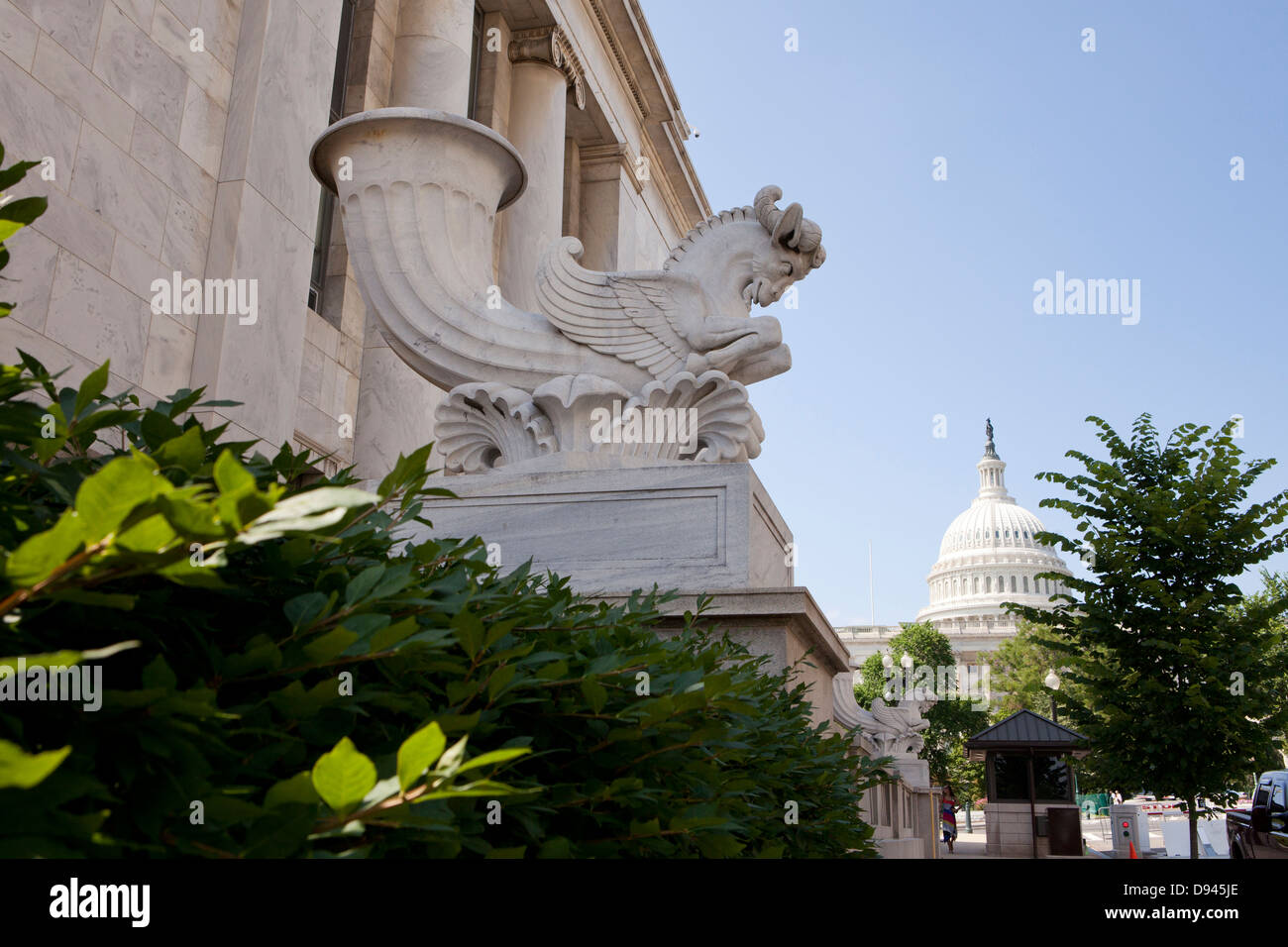 Sculpture at Rayburn House Office Building - Washington, DC USA Stock ...