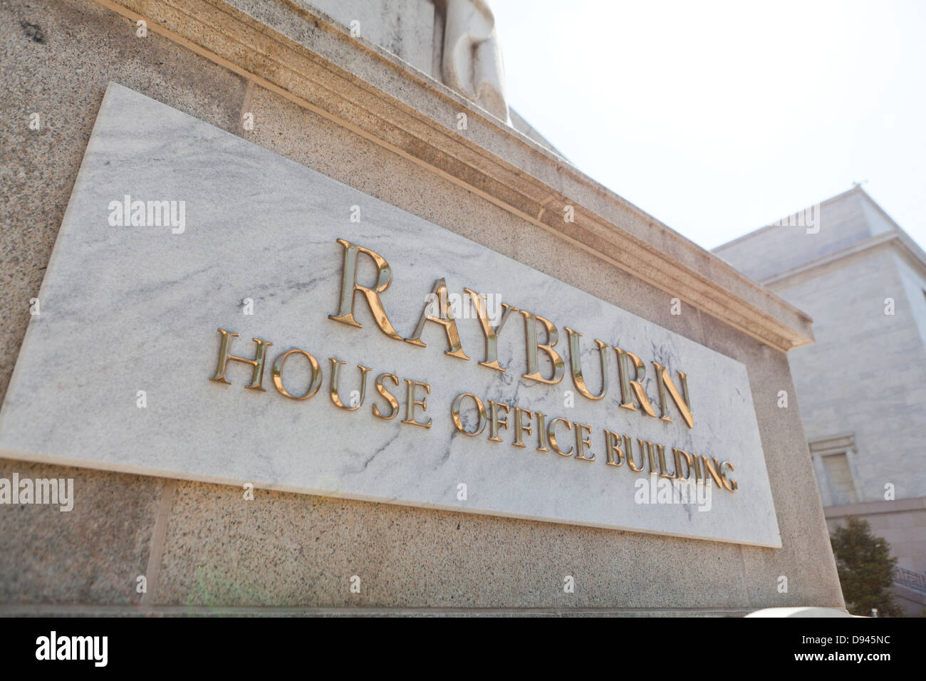 Rayburn House Office Building sign - Washington, DC USA Stock Photo - Alamy