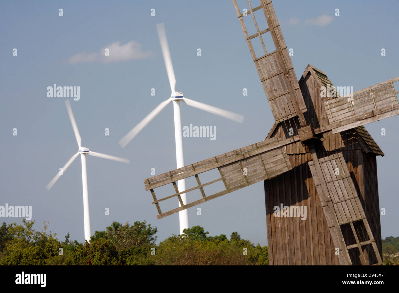 Old wind turbines hi-res stock photography and images - Alamy