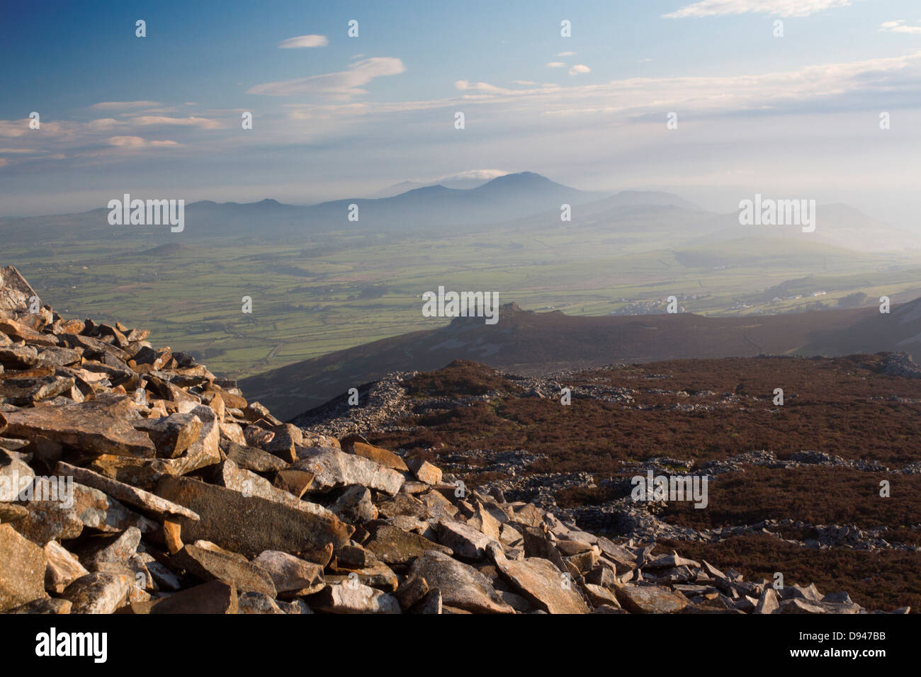Tre'r Ceiri Iron Age hillfort and village on mountain top Yr Eifl Near ...