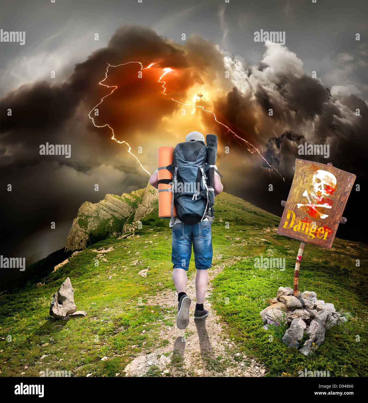Bad weather in a mountains hi-res stock photography and images - Alamy