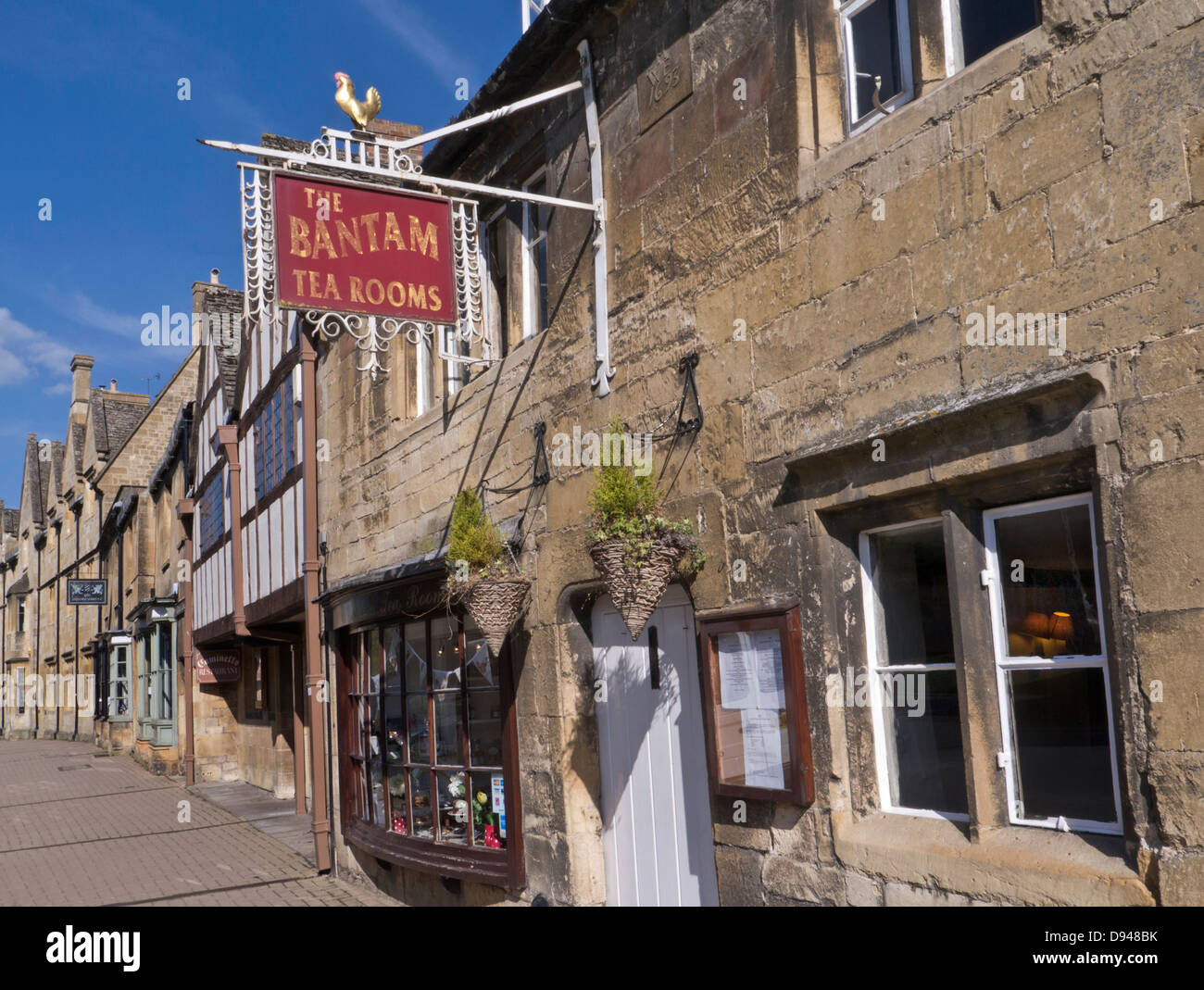The Bantam tea rooms in Chipping Campden High Street Cotswolds UK Stock ...
