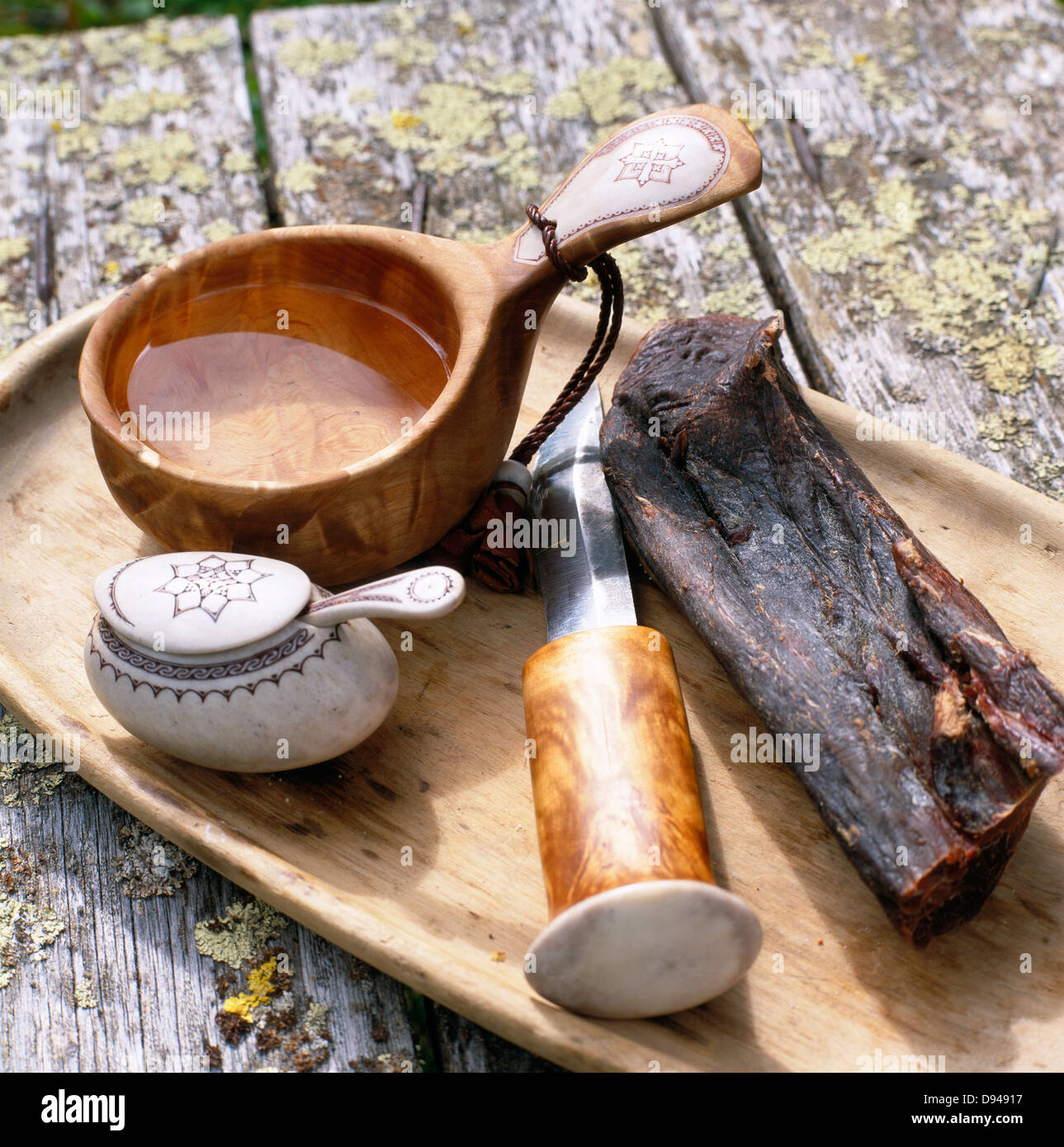 Lappish handicraft products, Lapland, Sweden Stock Photo - Alamy