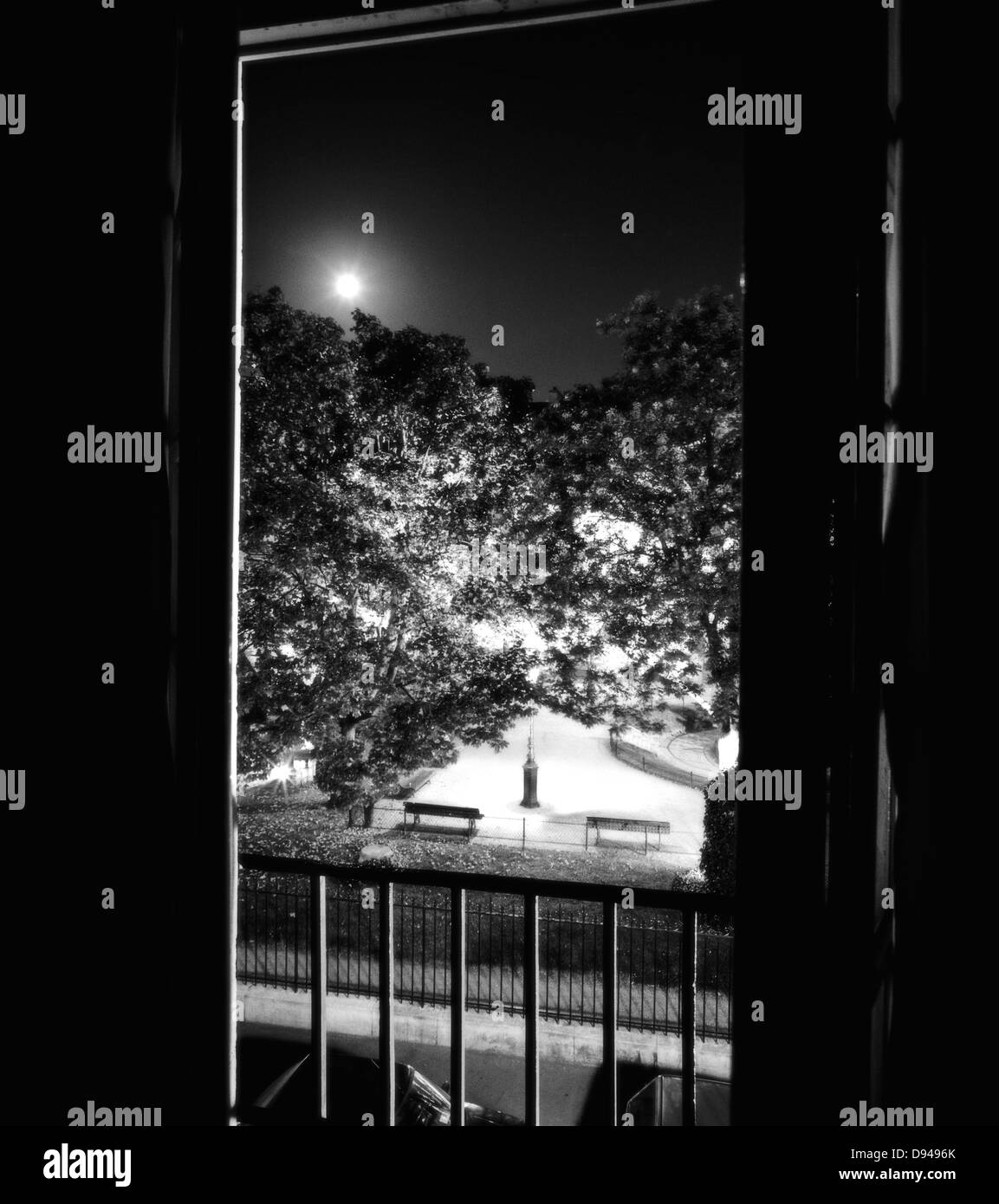Window view of paris Black and White Stock Photos & Images - Alamy