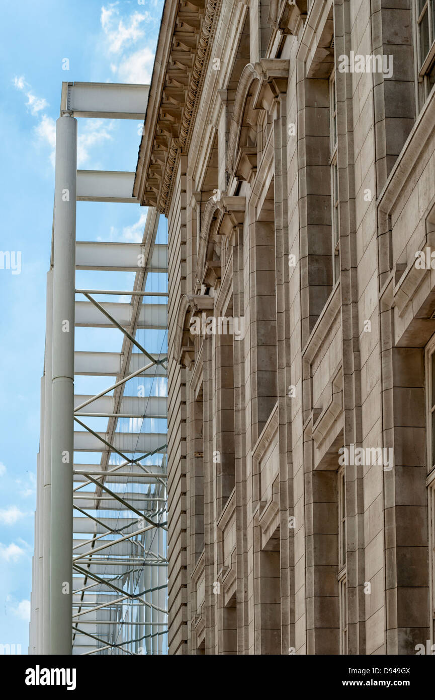 Old and New buildings contrast. Picture by Julie Edwards Stock Photo ...
