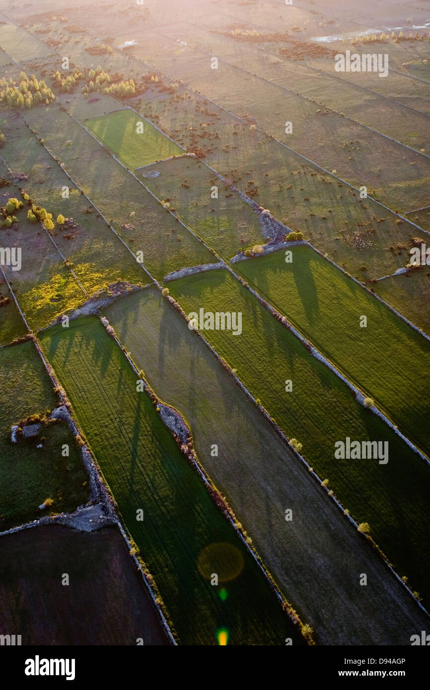 Arable and pasture land, aerial view, Oland, Sweden Stock Photo - Alamy