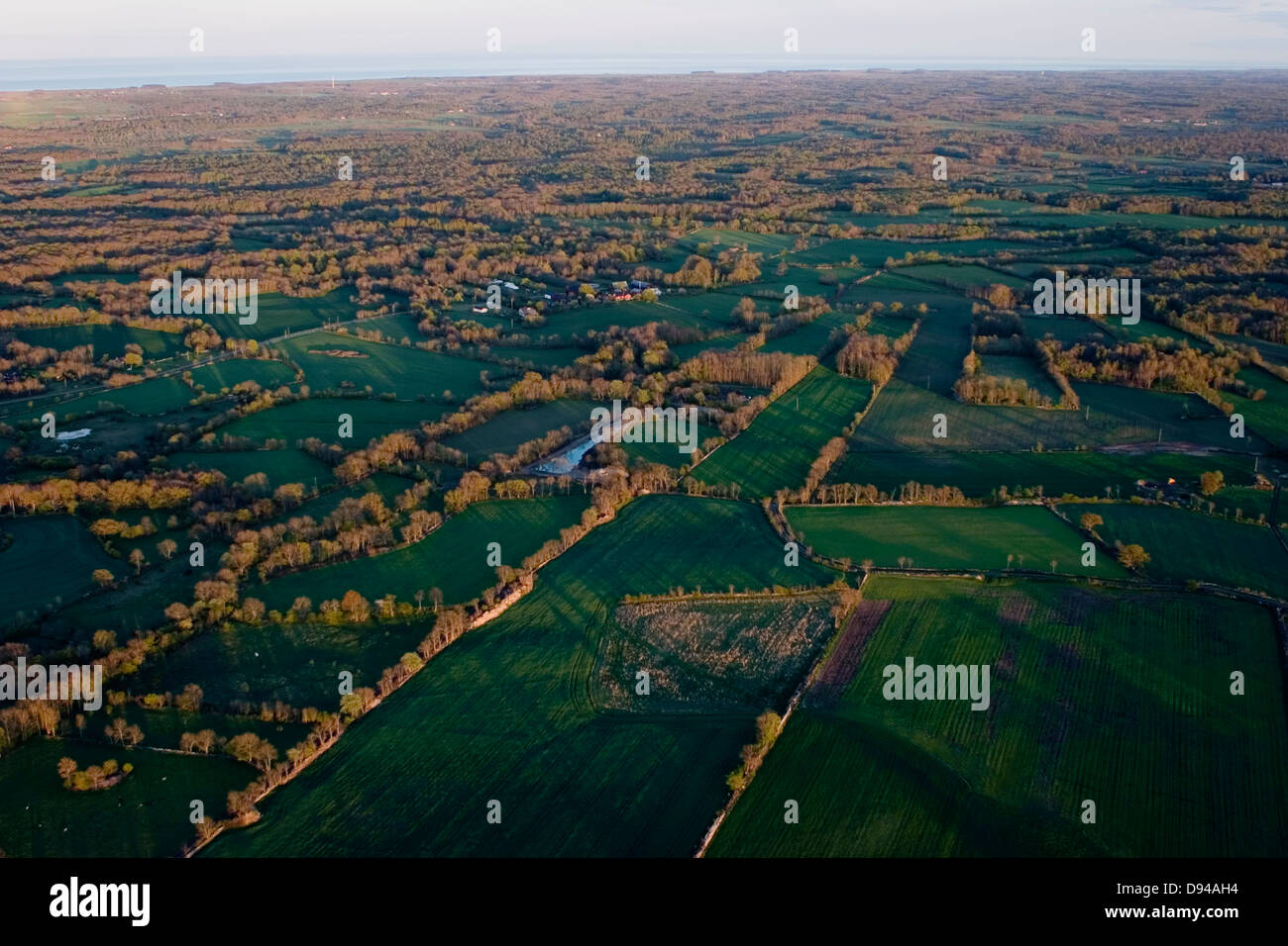 Arable and pasture land, aerial view, Oland, Sweden Stock Photo - Alamy