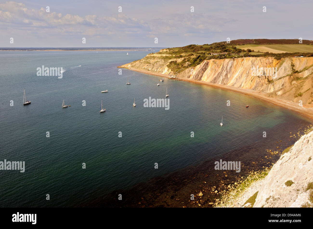 Red cliffs isle of wight hi-res stock photography and images - Alamy