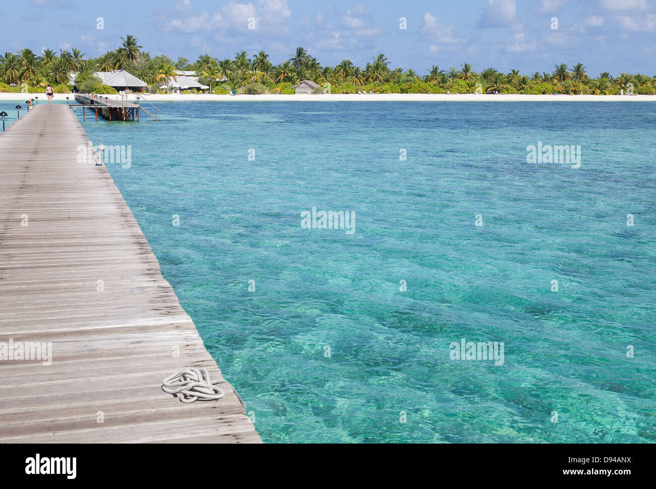 Long jetty on sea Stock Photo - Alamy