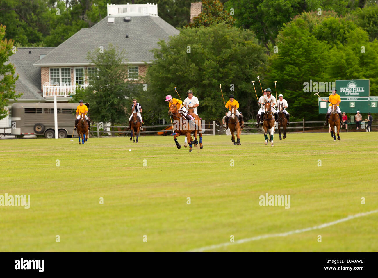 Polo match at Rose Hill Equestrian Center in Bluffton, South Carolina ...
