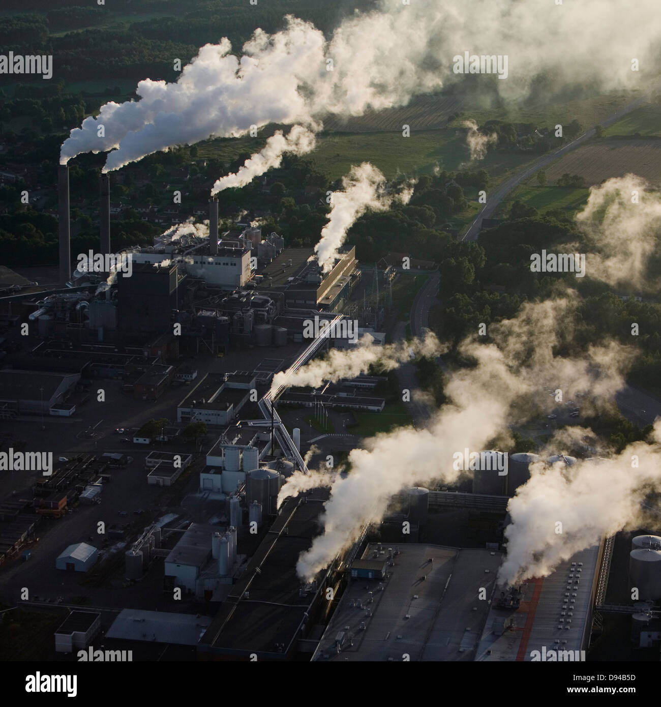 Industrial area aerial view hi-res stock photography and images - Alamy