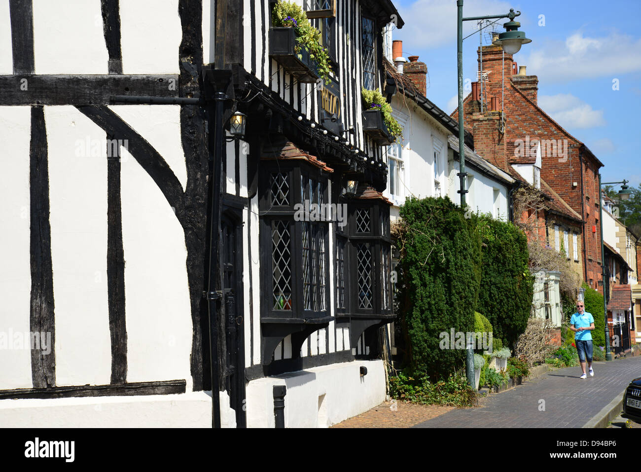 Period buildings on High Street, Buckingham, Buckinghamshire, England ...