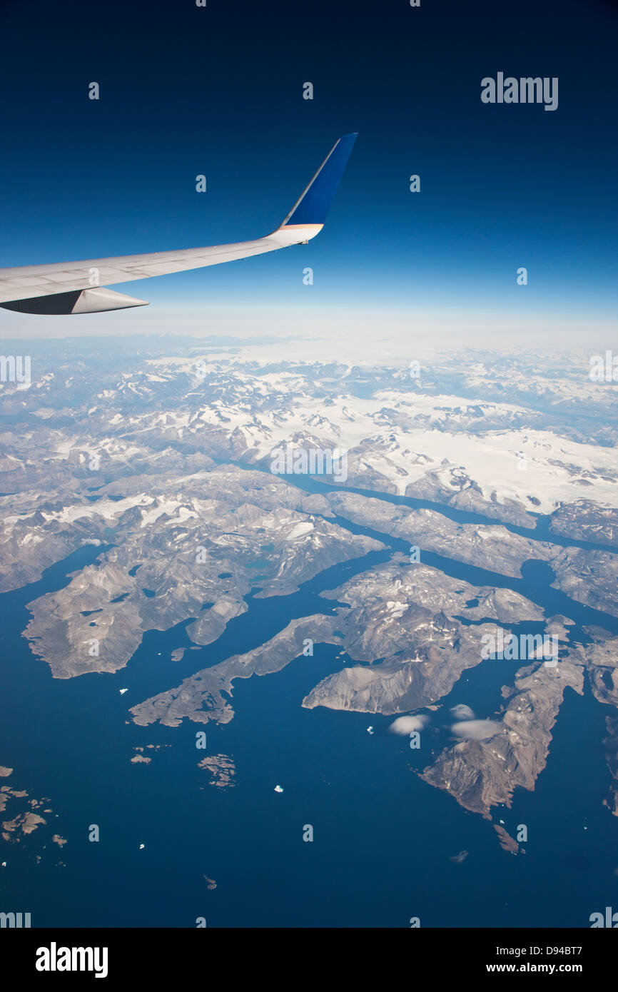 Aerial view of coastal mountains Stock Photo - Alamy