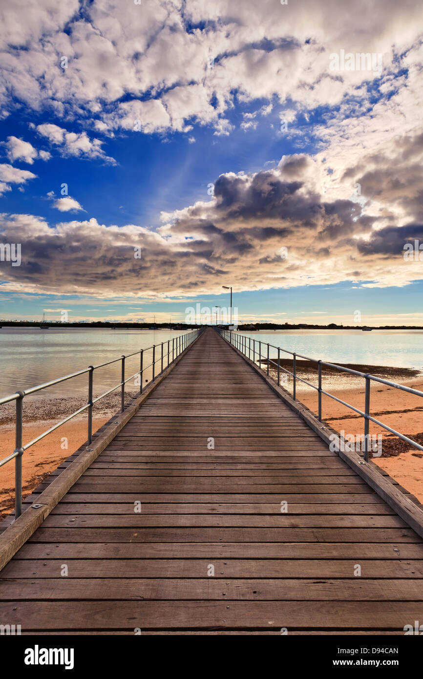 jetty bay clouds reflections foreshore sea port pier Port Broughton ...
