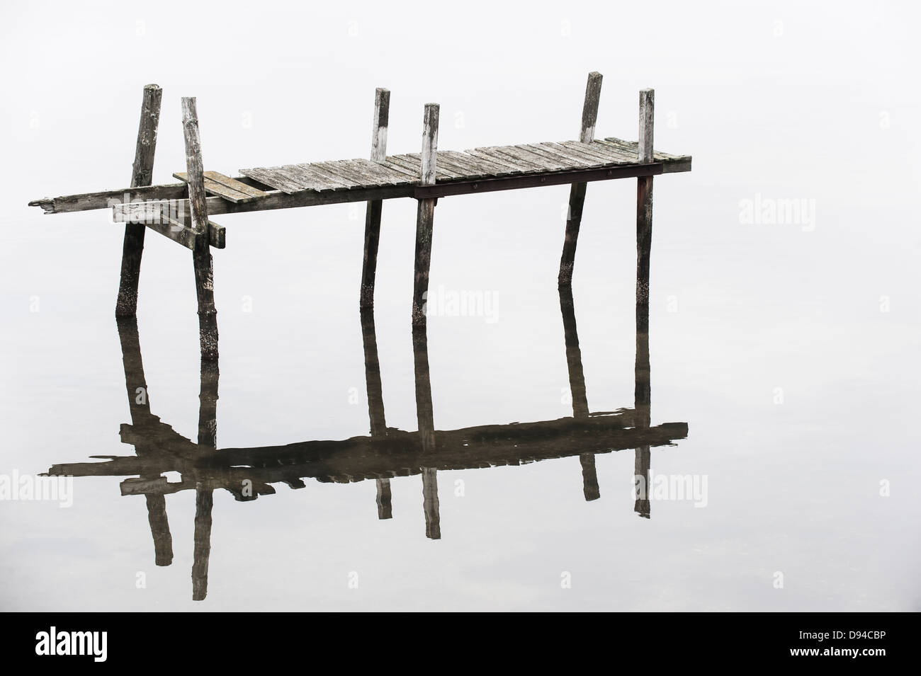 Old jetty lake no people hi-res stock photography and images - Alamy