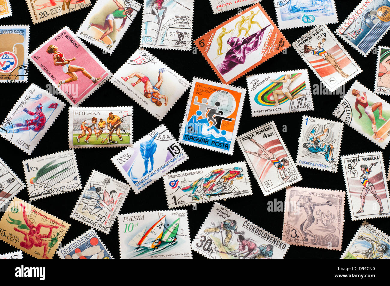 Athletic Postage Stamps High Resolution Stock Photography and Images ...