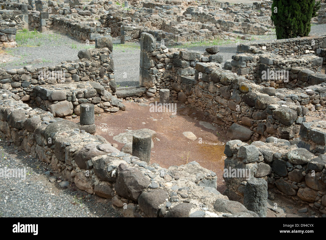 Capernaum ruins sea Galilee Israel Stock Photo - Alamy