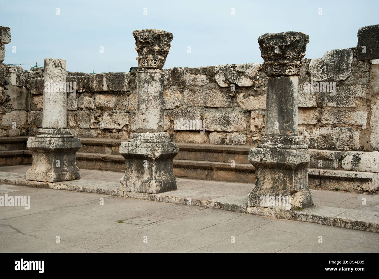 Capernaum ruins sea Galilee Israel Stock Photo - Alamy