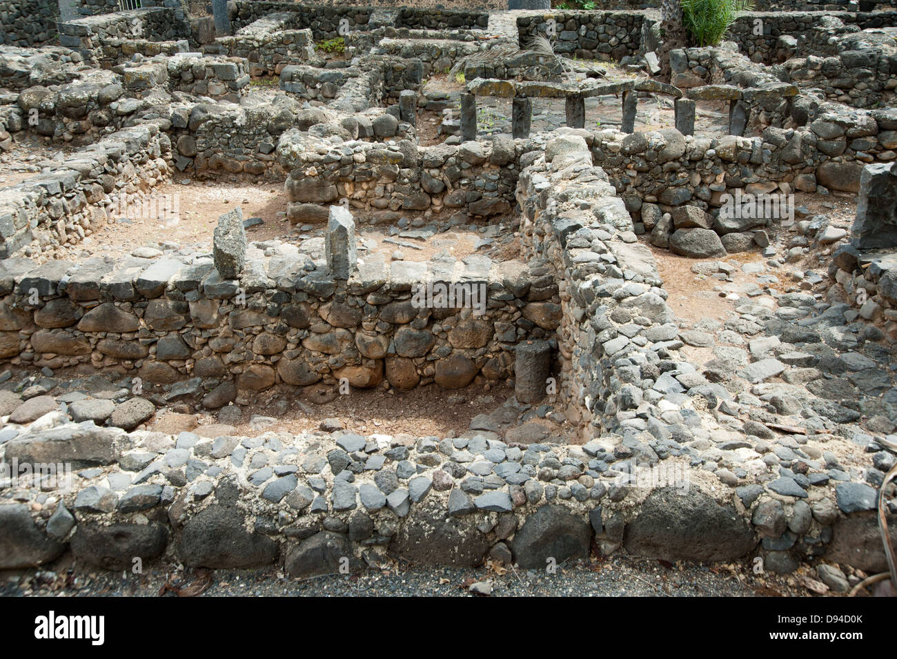 Capernaum ruins sea Galilee Israel Stock Photo - Alamy