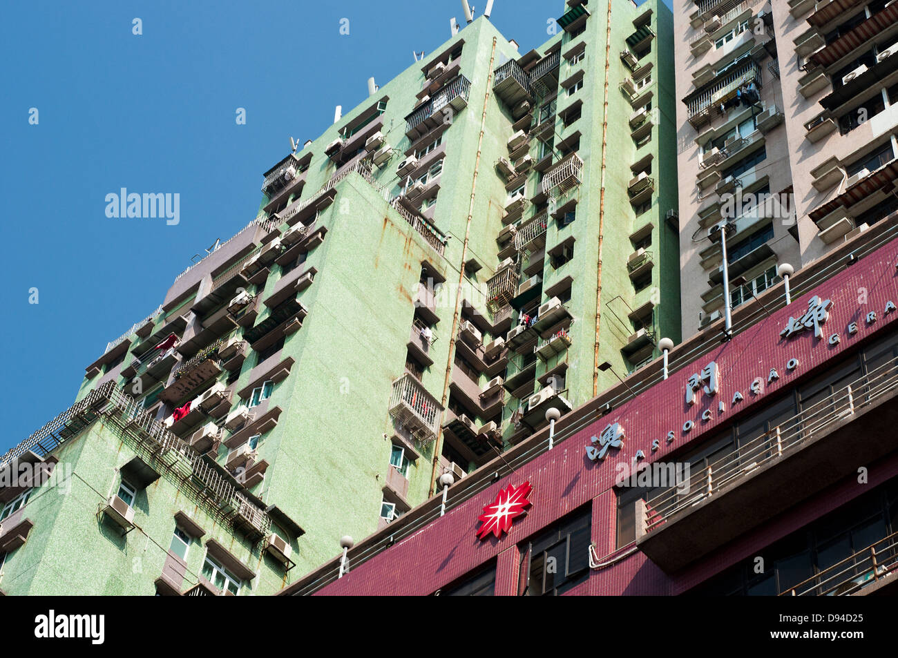 apartment block, macau, china Stock Photo - Alamy