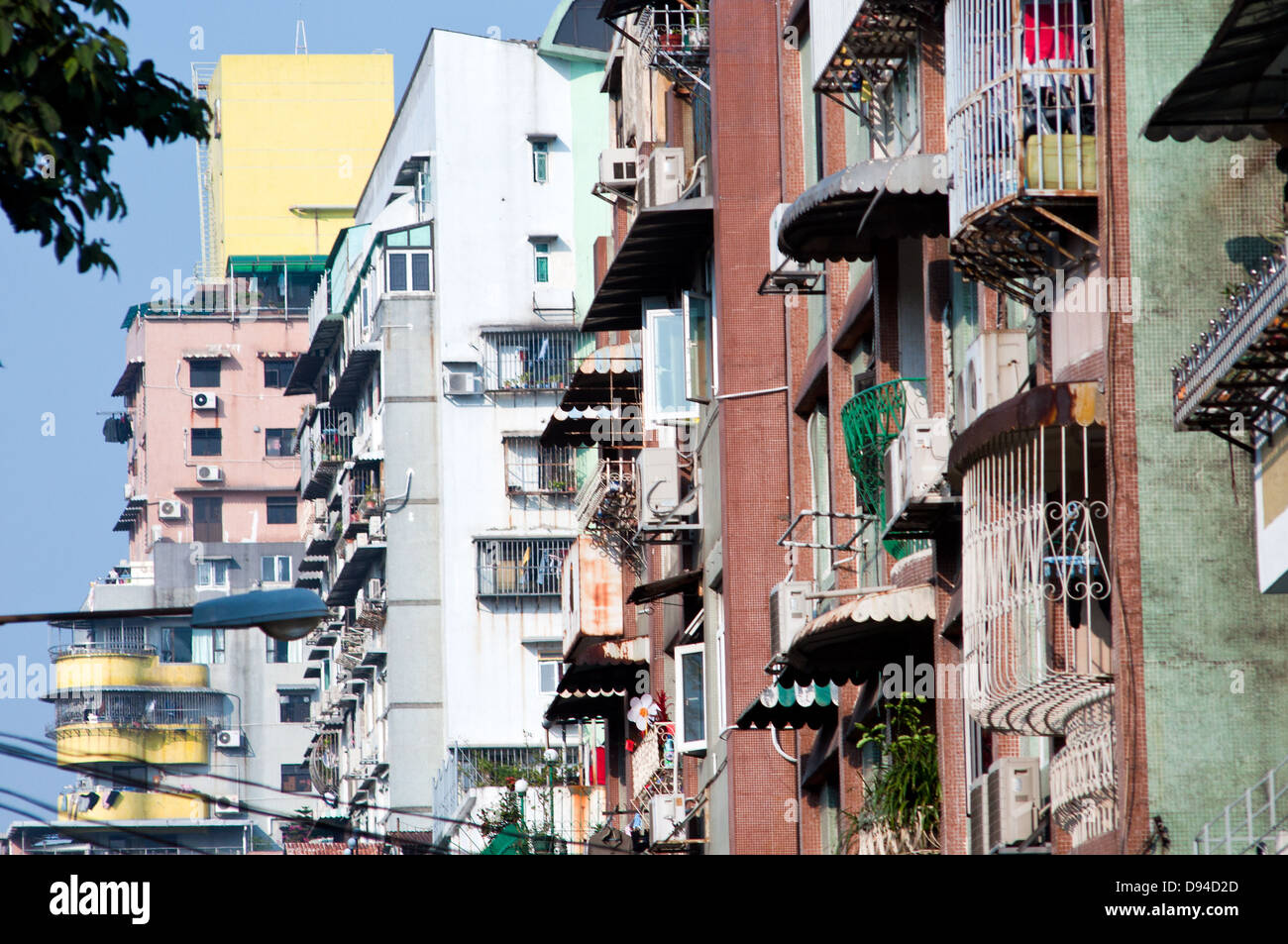 apartment blocks, macau, china Stock Photo - Alamy