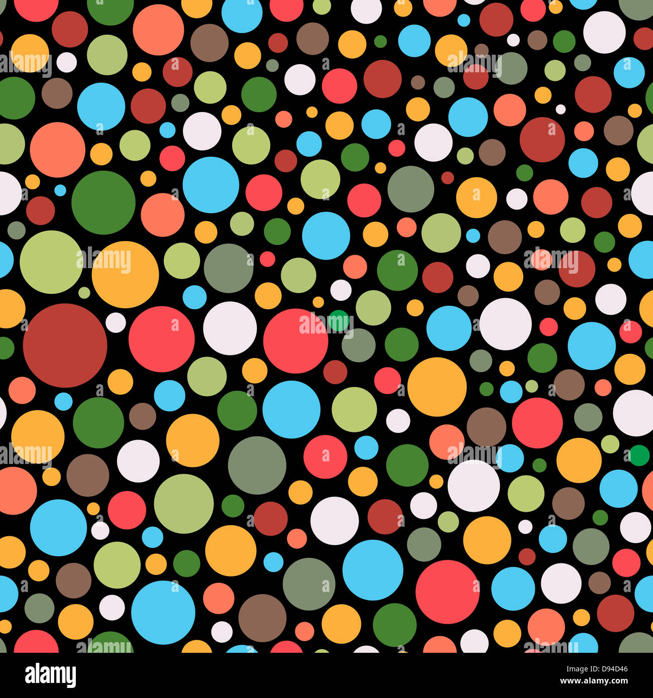 Seamless vector background illustration of colorful circles Stock Photo ...