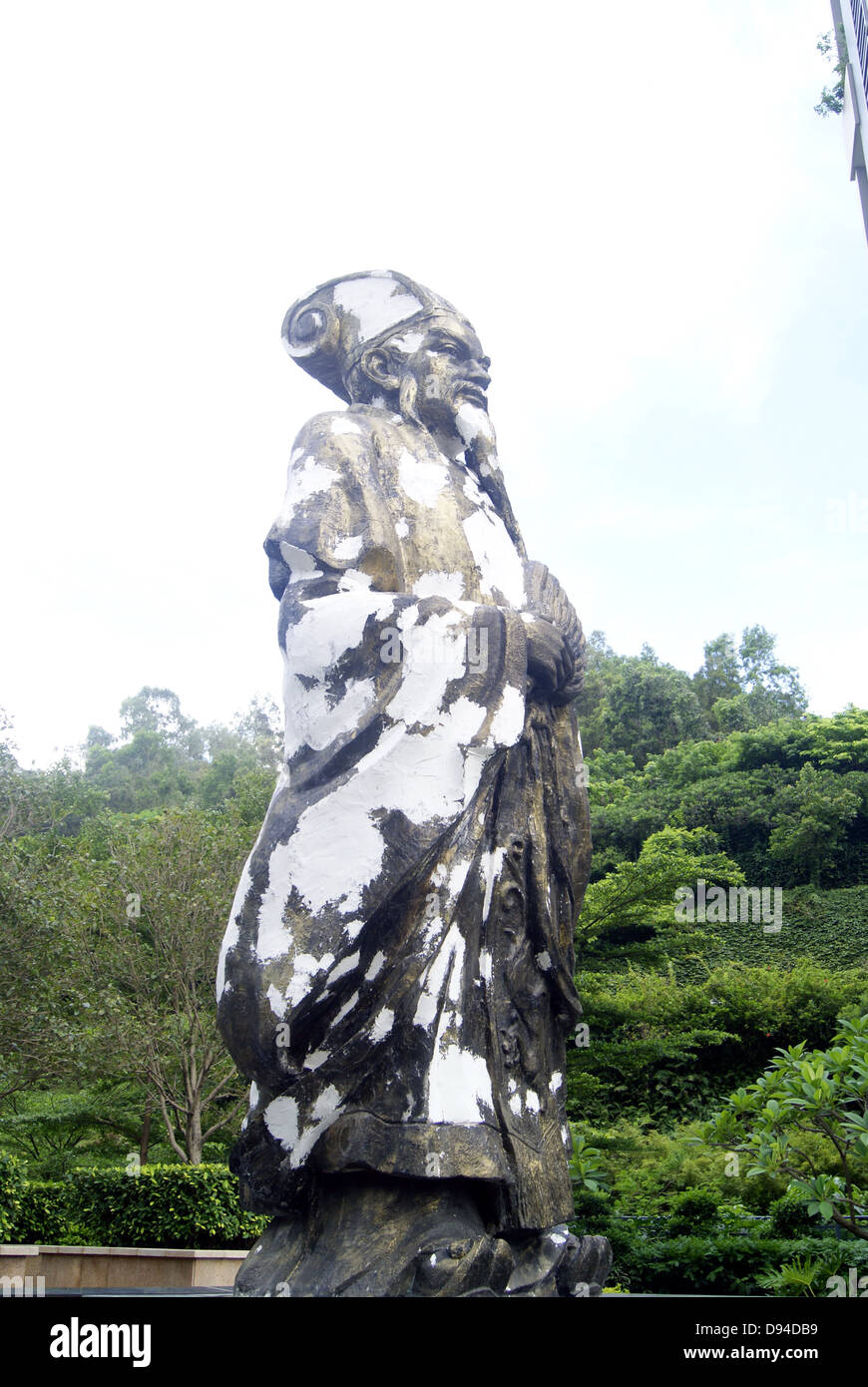 A statue of zhuge liang, in shenzhen, China. Zhuge liang is the main ...