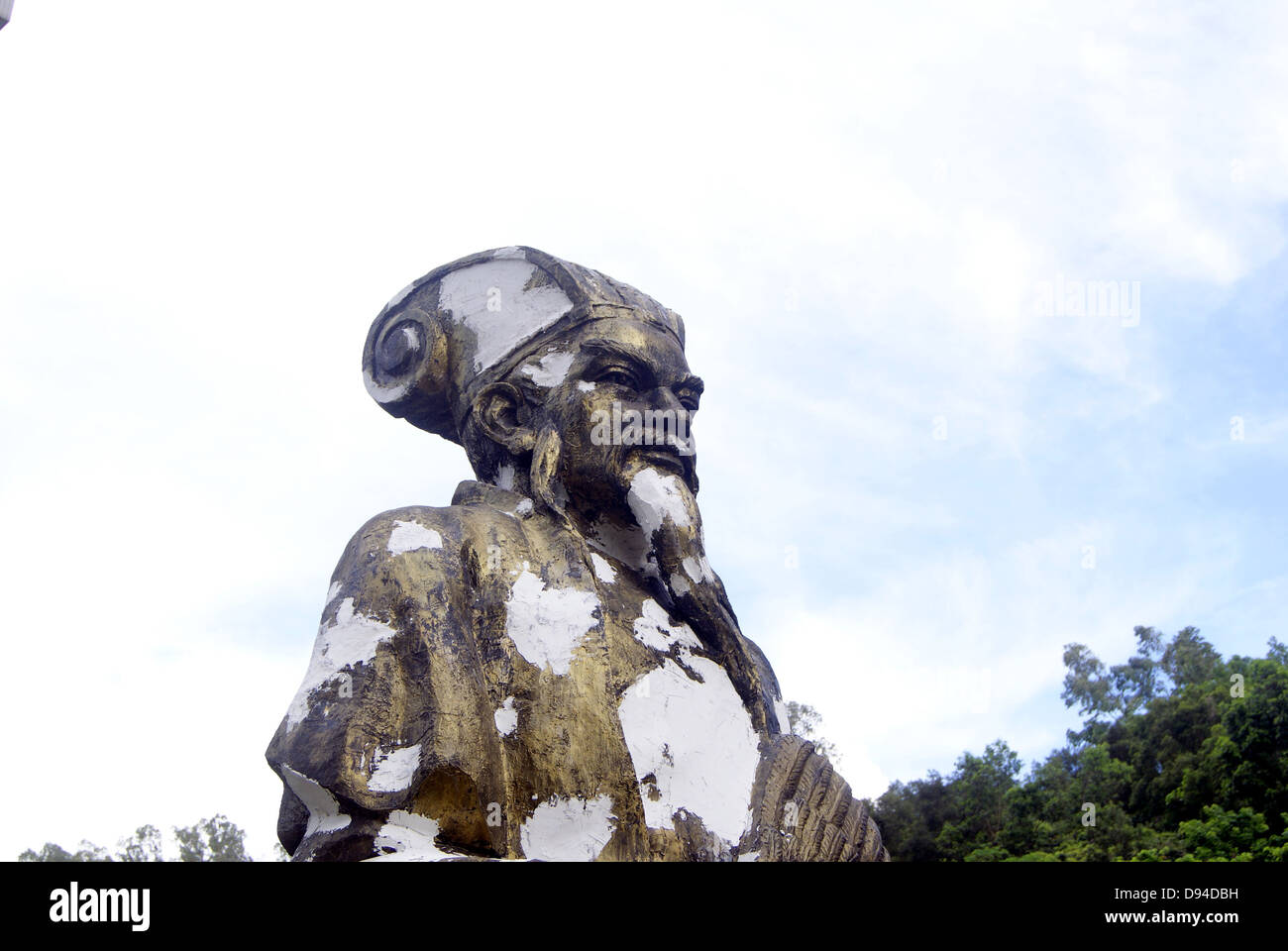 A statue of zhuge liang, in shenzhen, China. Zhuge liang is the main ...
