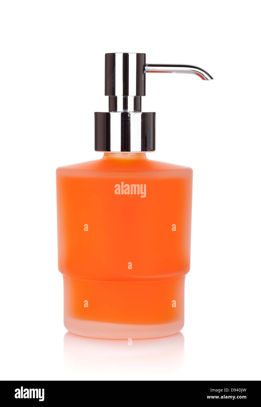 Liquid soap. Isolated on white background Stock Photo - Alamy