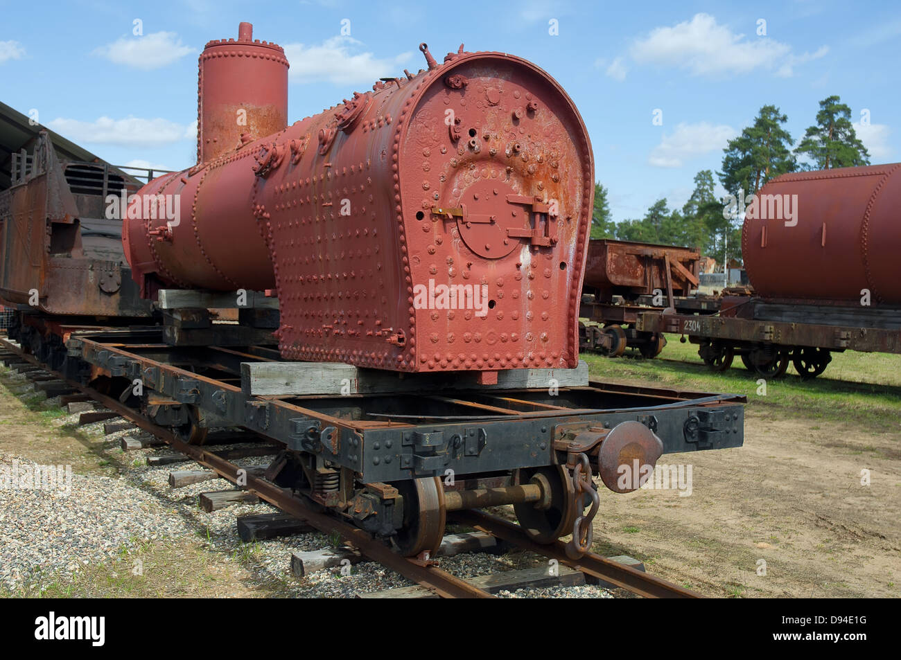 Steam old train on nature background. Travel old concept Stock Photo ...