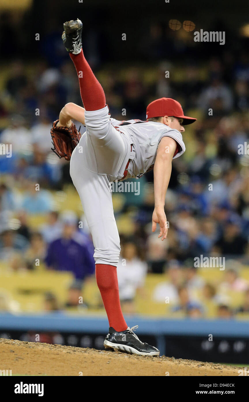 Los Angeles, California, USA. 10th June, 2013. Diamondbacks relief ...